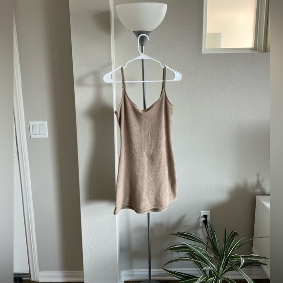 SKIMS | Dresses | Skims Mini Dress Beige | Poshmark
